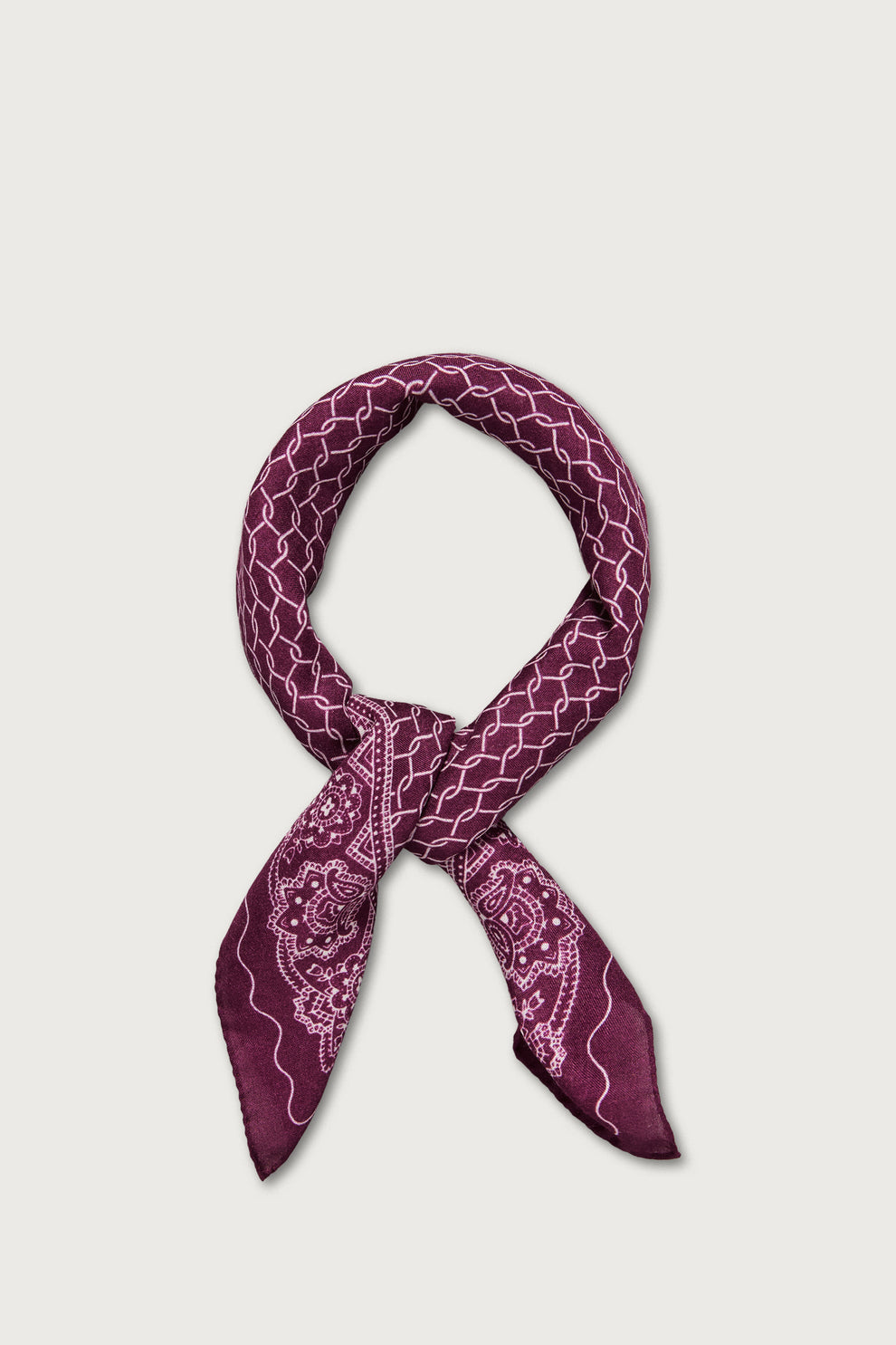 BANDANA - Cashmere silk wool bandana - ciclamino – Massimo Alba