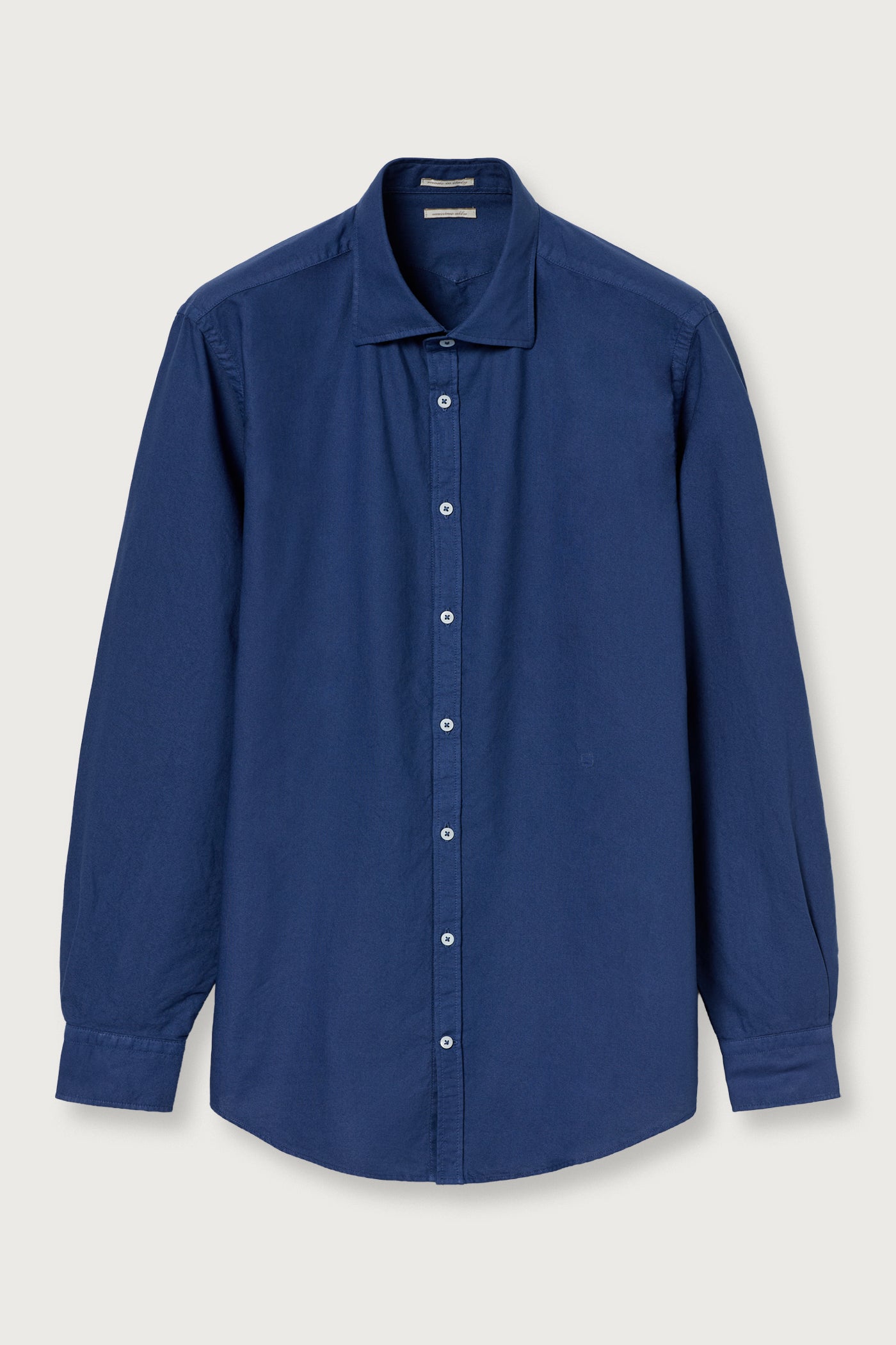 GENOVA - Cotton shirt - midnight blue – Massimo Alba